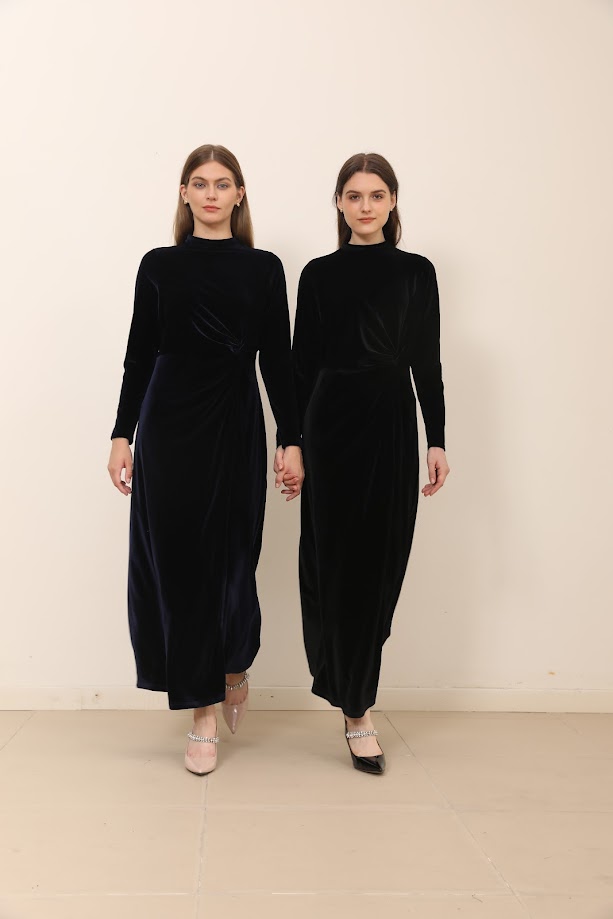 AP Velvet knot maxi dress restocked – AliPicks